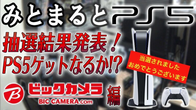 奇跡を起こせ！みとまるとPS5抽選結果【ビックカメラ編】 - wakatech.jp