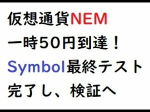 仮想通貨ネム(XEM)一時50円到達、Symbol最終ストレステスト完了し検証へ - wakatech.jp